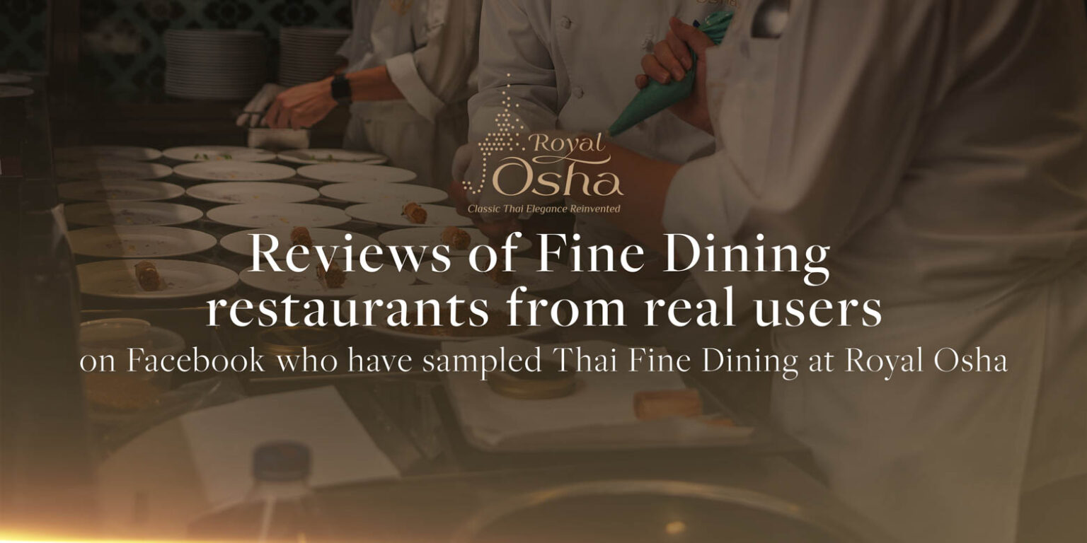 Royal Osha is a Fine Dining restaurant led by a master